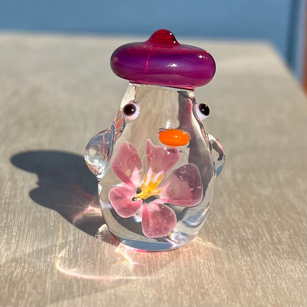 Commission for Rebecca: Cherry Blossom Duck [Jackie's Glass x Swan Gla ...